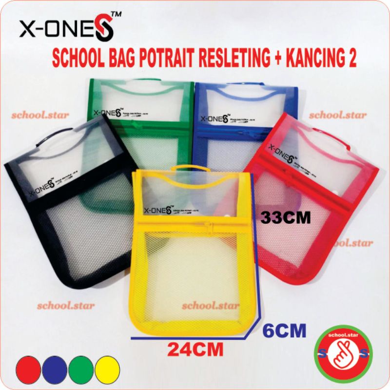 Jual Map Ziper Kancing 2 / School bag Kancing 2 Potrait | Shopee Indonesia