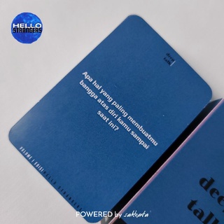 Jual Kartu Pertanyaan Deep Talk Edisi Hello Strangers - Permainan Kartu ...