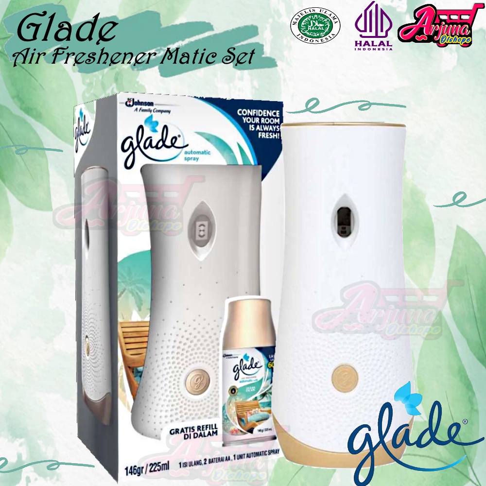 Jual Glade Matic Device ALAT + REFILL / Glade Pengharum Ruangan Otomatis Indonesia|Shopee Indonesia