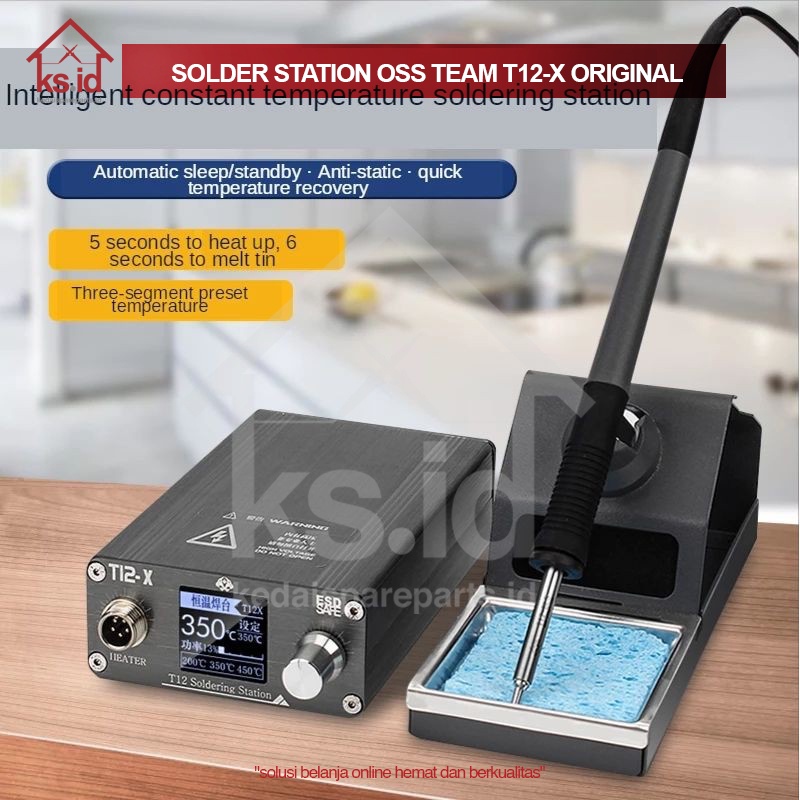 Jual Solder Station Oss Team T12-X Original Free Mata Solder T12 ...