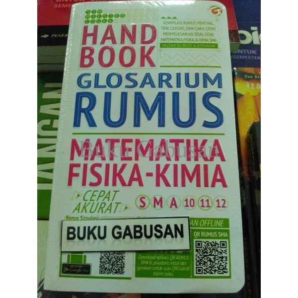 Jual Buku Handbook Glosarium Rumus Matematika Fisika Kimia Sma 10 11 12 ...