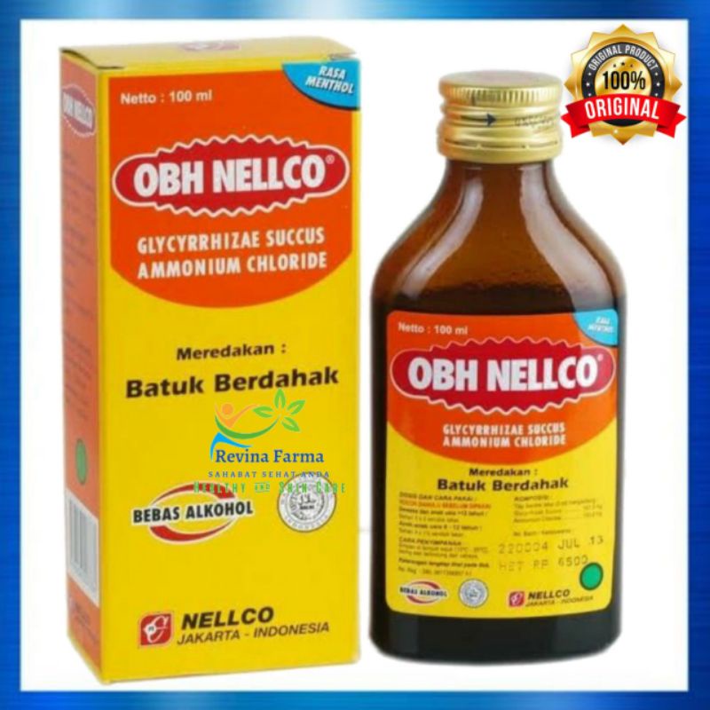 Jual OBH Nelco Berdahak Rasa Menthol 100ml, Obat Batuk Berdahak, OBH ...
