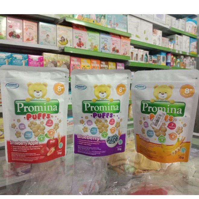 Jual PROMINA PUFFS 15gr SNACK CEMILAN BAYI USIA 8M+ PROMINA PUFF 15gr ...