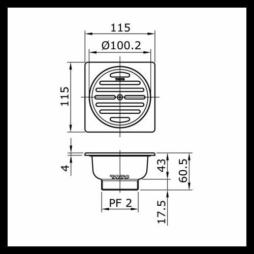Jual TOTO TX1DB FLOOR DRAIN KODE 1470 | Shopee Indonesia