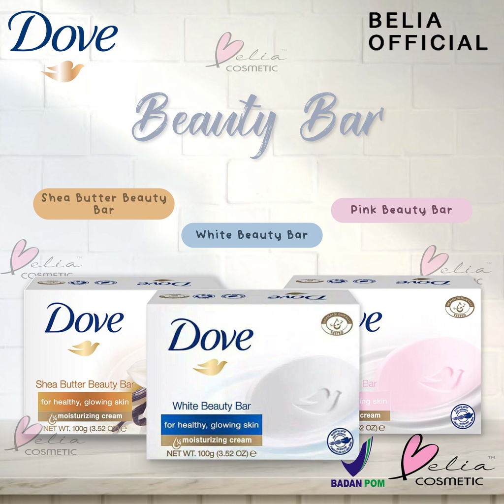 Jual Dove Beauty Bar White Pink Shea Butter Sabun Batang Shower