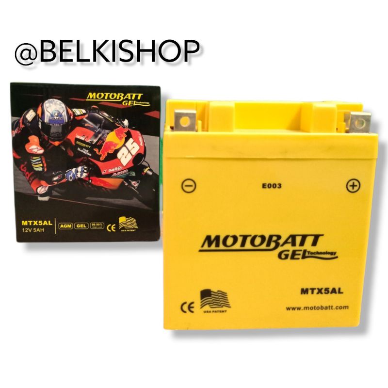 Jual Aki Motor Yamaha Mio Smile -Mio Sporty Motobatt MTX5AL Aki Gel-Aki Kering 5 AH | Shopee ...
