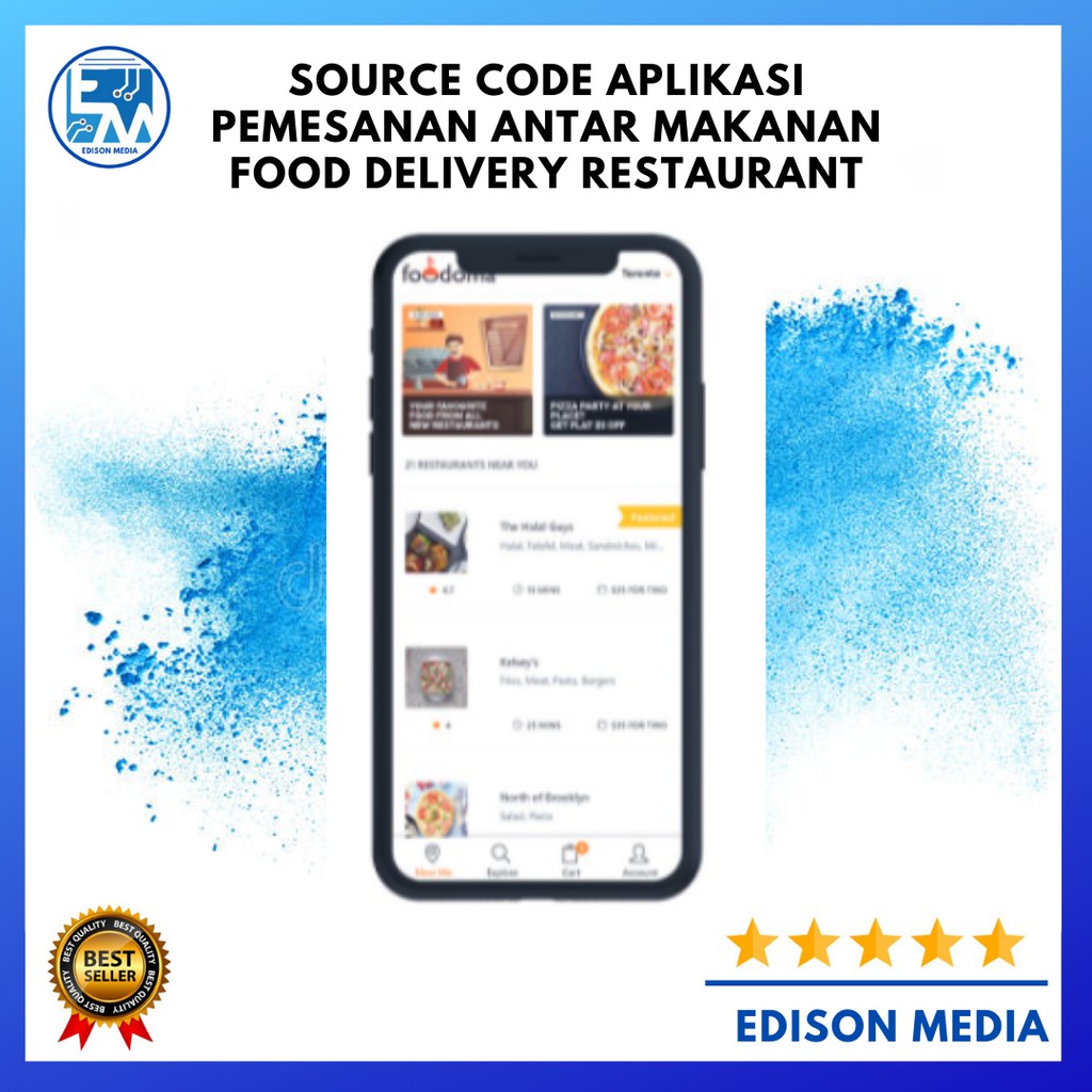 Jual Source Code Aplikasi Pemesanan Antar Makanan Food Delivery ...
