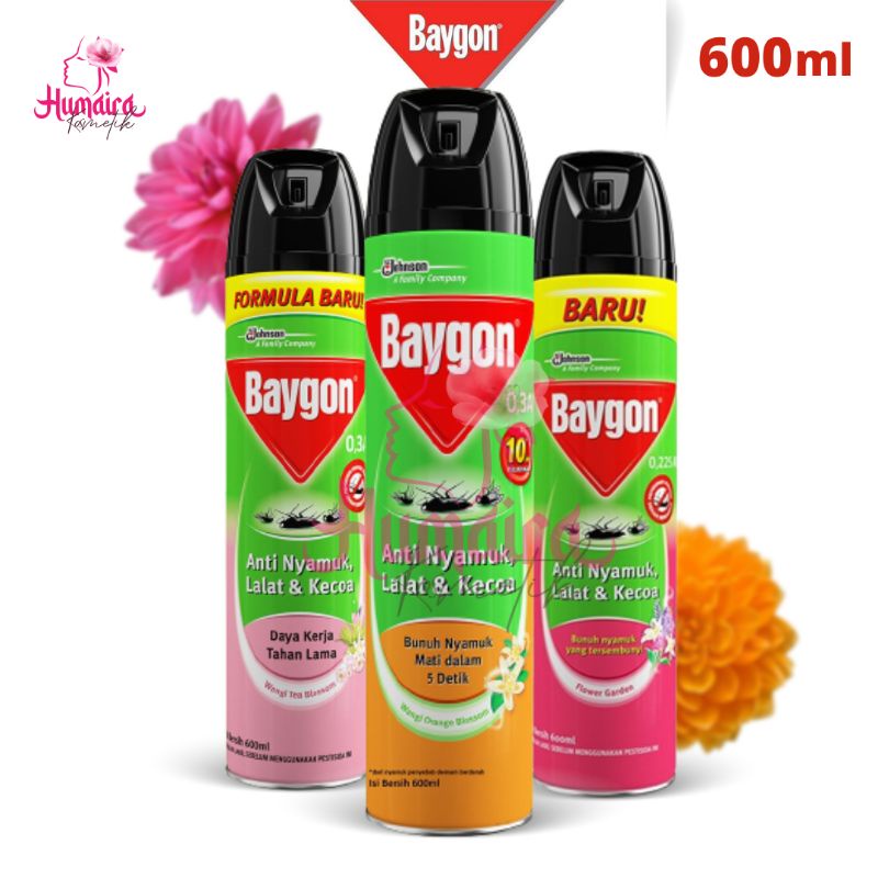 Jual Baygon Aerosol Anti Nyamuk Semprot 600ml (Random) | Shopee Indonesia