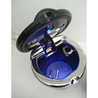 Jual ASBAK MOBIL LED / CAR ASHTRAY / ASBAK ROKOK PORTABLE HITAM POLOS ...