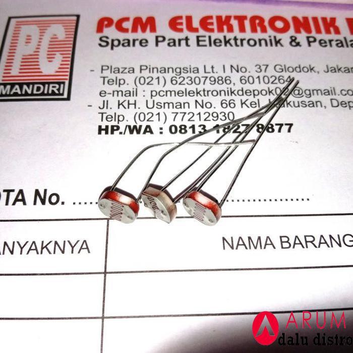 Jual Ldr 5Mm 5 Mm 0.5Cm Photo Resistor Photoresistor Sensor Cahaya ...