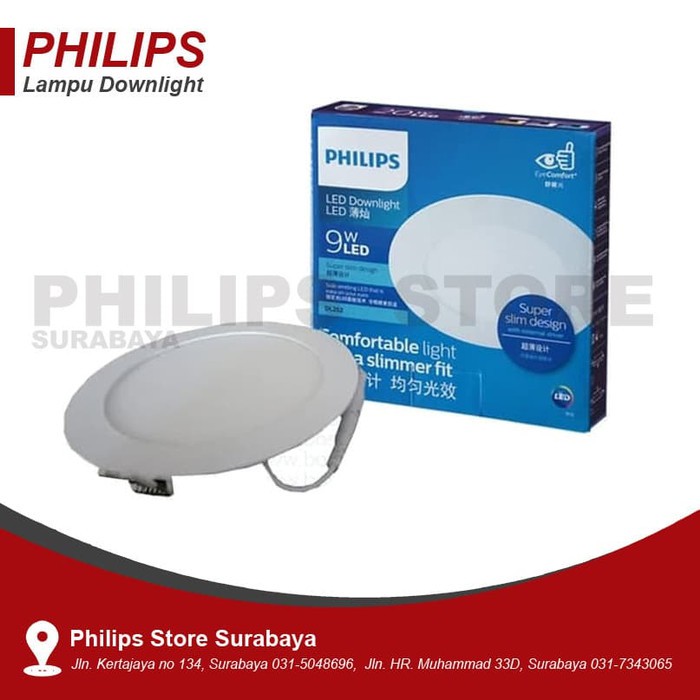 PHILIPS DL252 9W D108 - LED Downlight Super Slim with external driver ...