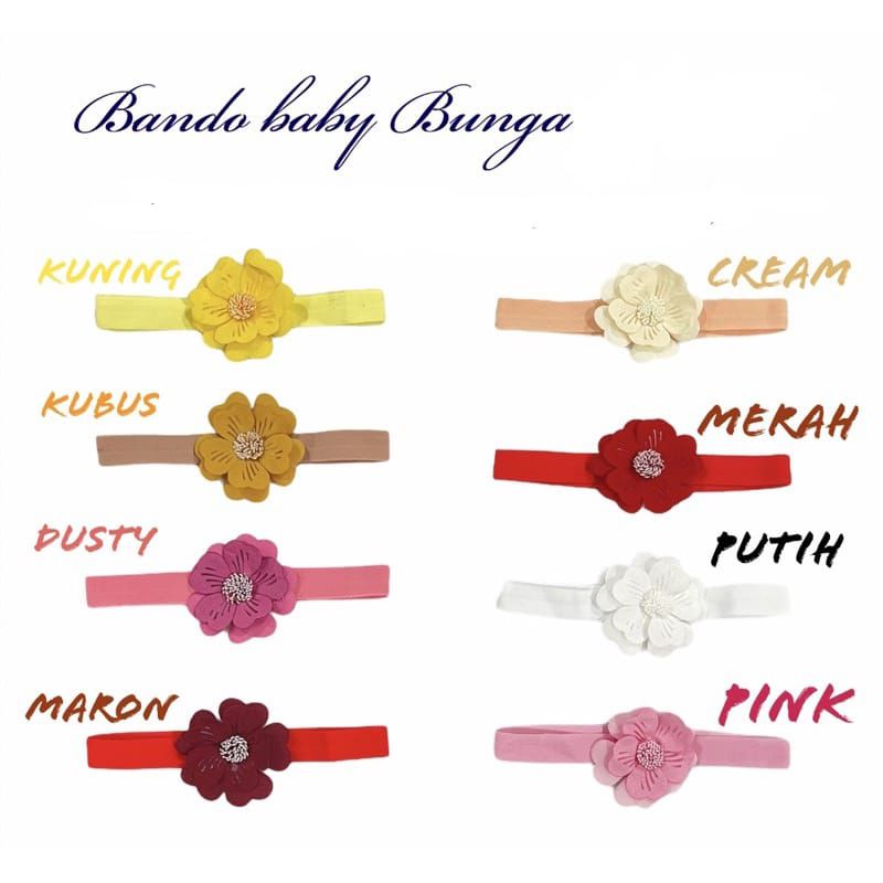 Jual Bandana bayi / bando bayi bunga mawar Indonesia|Shopee Indonesia