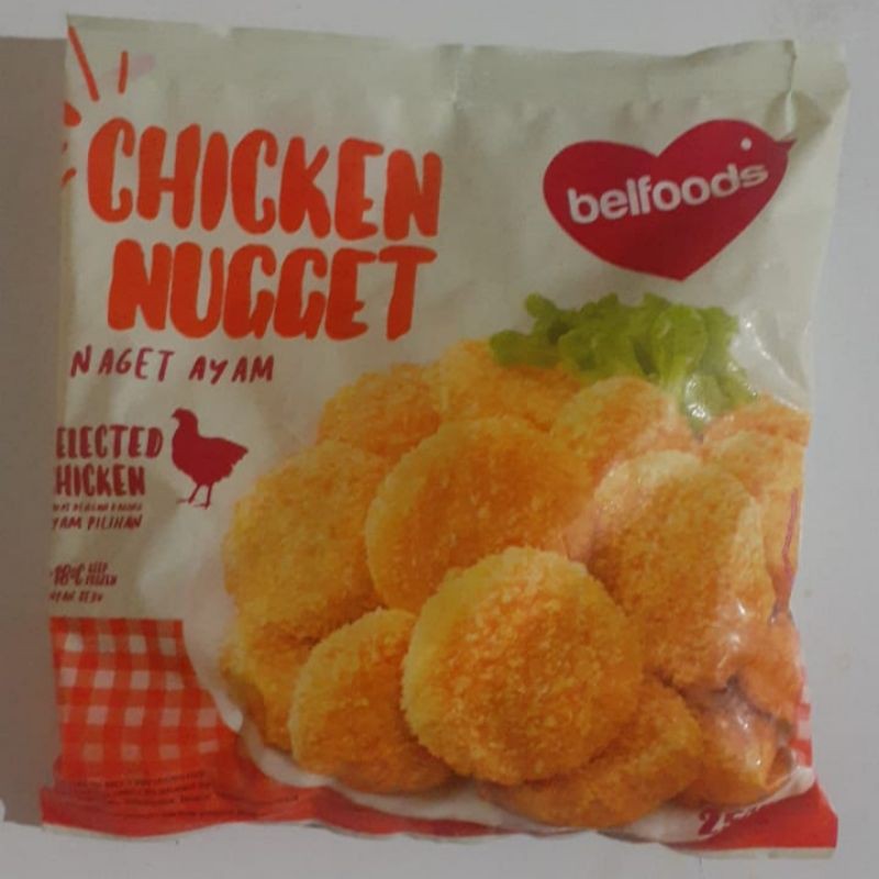 Jual CHICKEN NUGGET BELFOOD / NAGET AYAM 250gr 500gr 1kg FROZEN FOOD ...