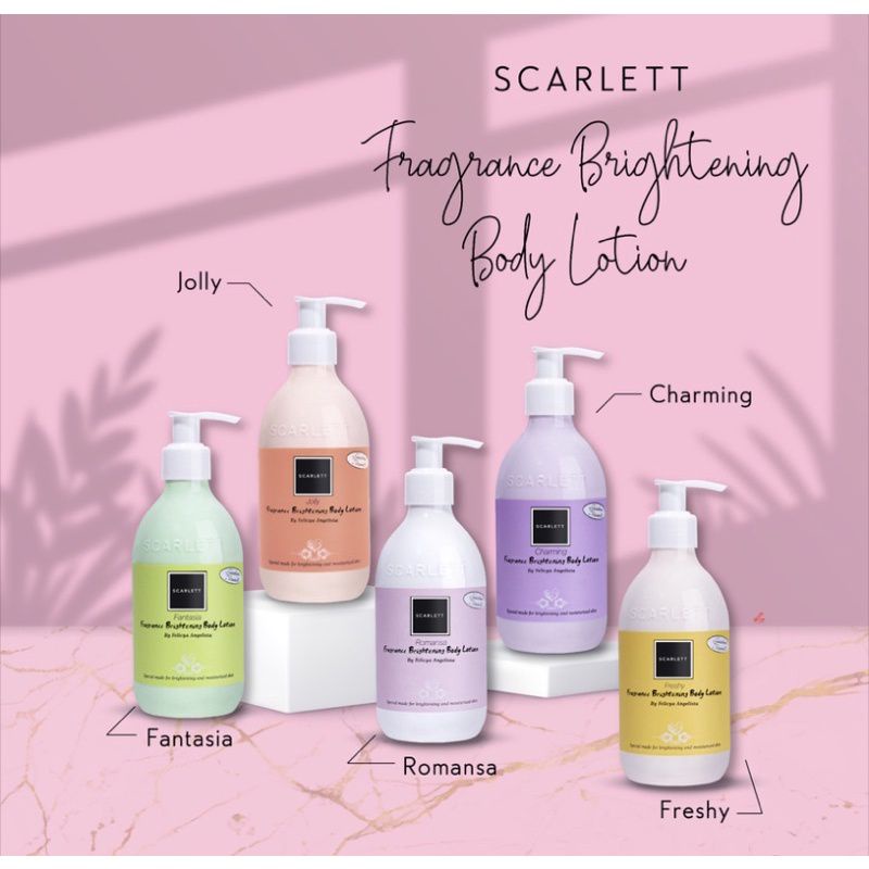 Jual SCARLETT FRAGRANCE BRIGHTENING BODY LOTION 300ML | Shopee Indonesia Jual SCARLETT FRAGRANCE BRIGHTENING BODY LOTION 300ML | Shopee Indonesia