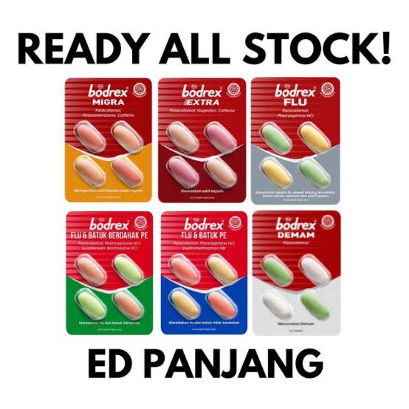 Jual Bodrex Strip 4 Tablet | Shopee Indonesia