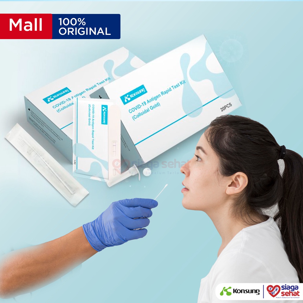 Jual Alat Tes Antigen - KONSUNG Rapid Test C19 Box 20pcs (KIT) | Shopee ...