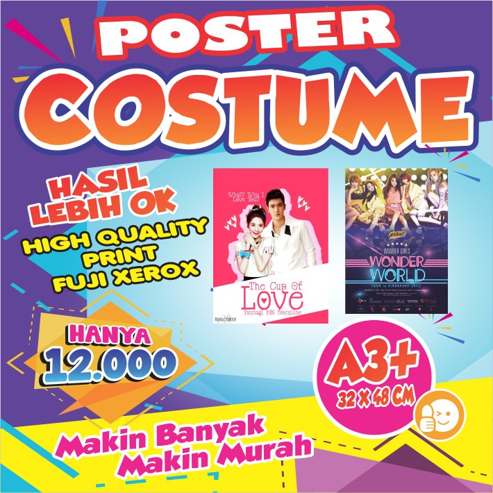 Poster Costume A3+ | Shopee Indonesia