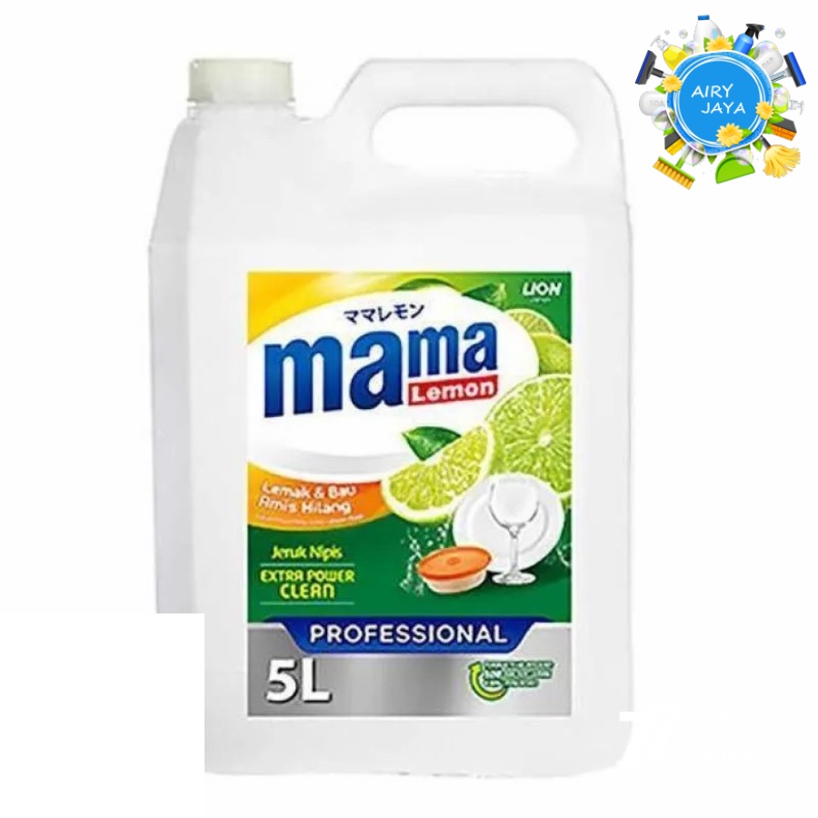 Jual Mama Lemon Sabun Cuci Piring Professional Jerigen 5 Liter | Shopee ...