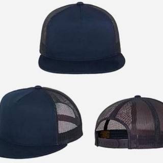 Topi Polos Snapback Jaring Biru Dongker Navy Polos | Shopee Indonesia