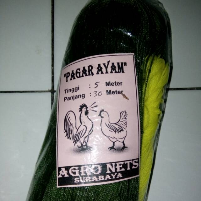 Jual Jaring ayam serbaguna 5m x 30m 4inch, jaring pagar ayam, jaring ...