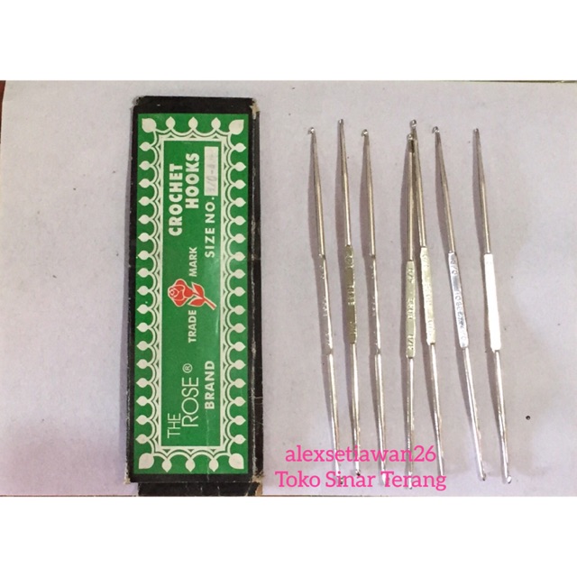 Jual Hak pen / hakpen rose / Hak Wol Rose / Jarum wol / Jarum benang ...