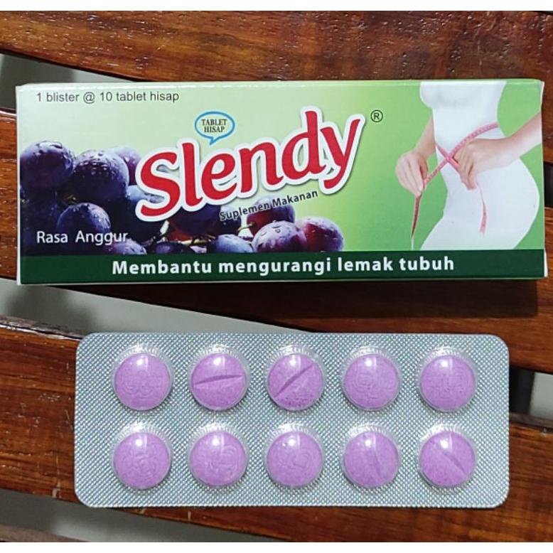 Jual Slendy Rasa Anggur Isi 10 Tablet Isap / Mengurangi Lemak Tubuh ...