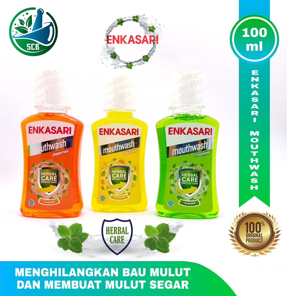 Enkasari Mouthwash 100 ml / Obat Cairan Kumur | Shopee Indonesia
