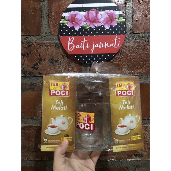 Jual TEH POCI JASMINE FREE GELAS KACA FREE PACKING KARDUS | Shopee ...