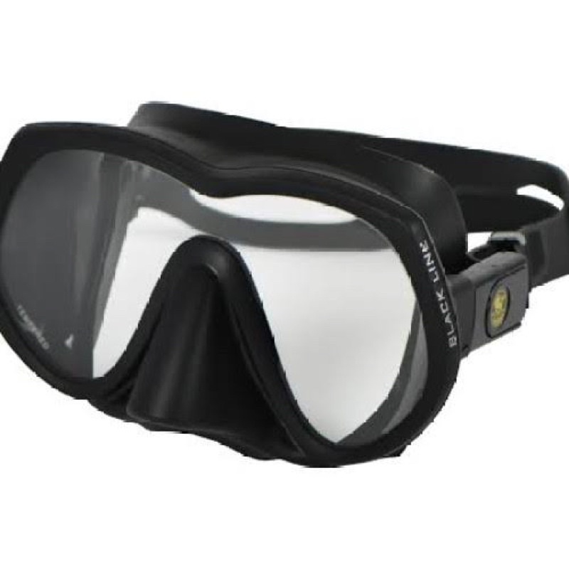 Jual Poseidon Black Line Mask PSN-0720-160 Scuba Diving Mask | Shopee ...