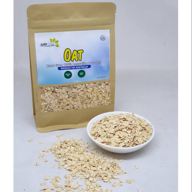 Sanfood Pure OAT import Australia, baby Oat, Gandum MPASI 250 gr ...