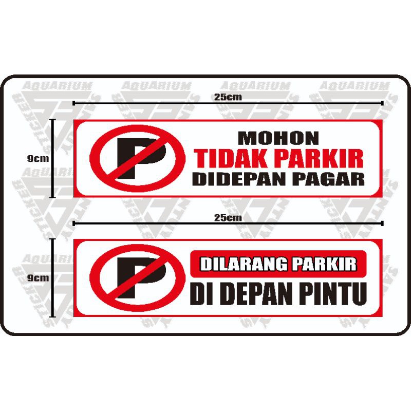 Jual Stiker dilarang parkir/sticker dilarang parkir | Shopee Indonesia