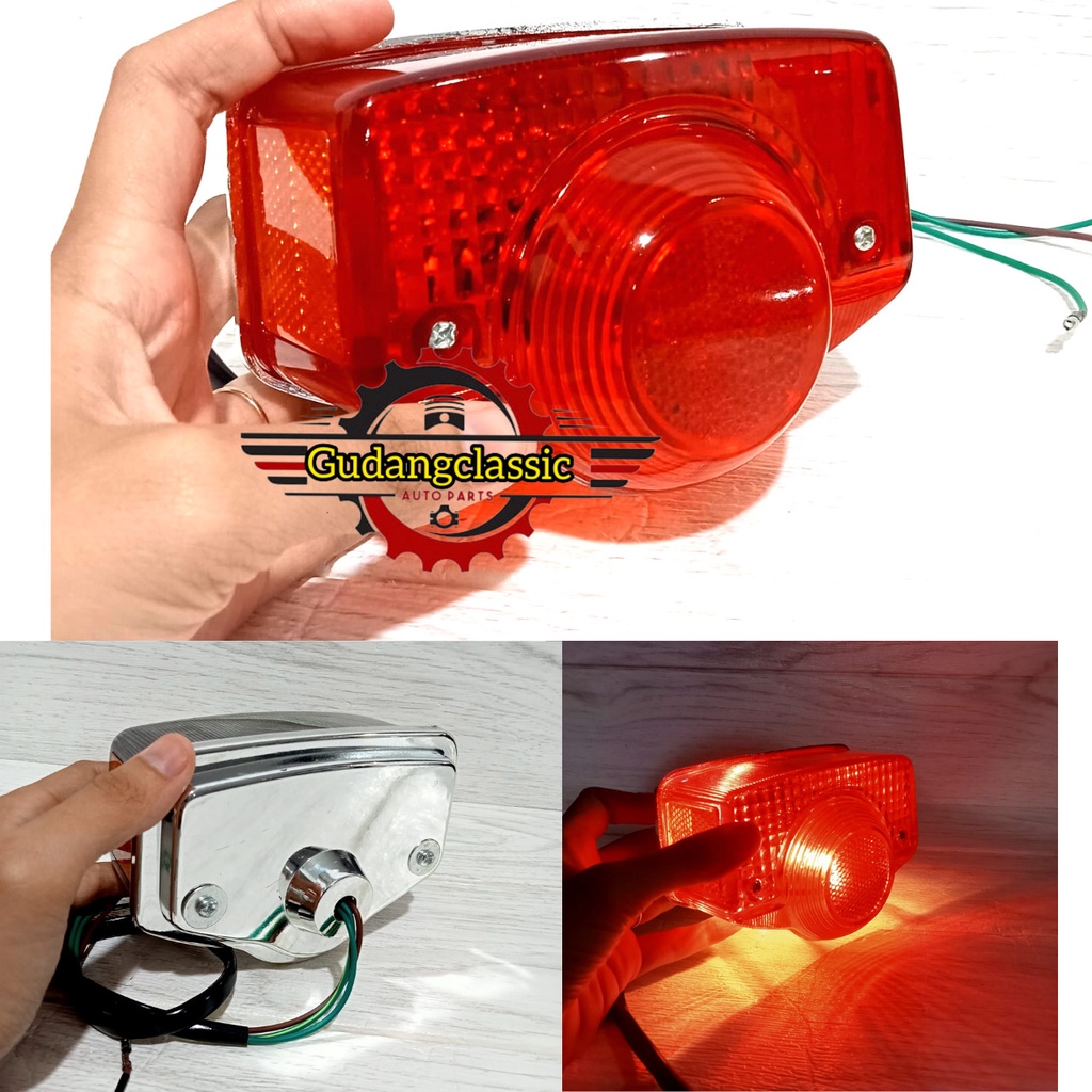 Jual STOPLAMP LAMPU STOP CB CUSTOM HONDA C90 CB100 CB125 MERAH | Shopee ...