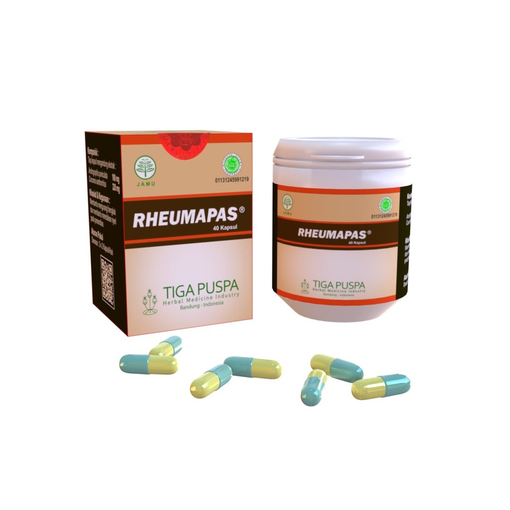 Obat Rematik Herbal dari Rheumapas 1 Botol isi 40 Kapsul | Shopee Indonesia