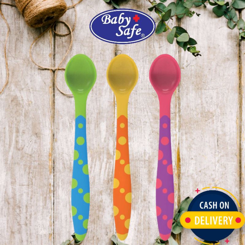Jual BABY SAFE BS351 WEANING SPOONS SENDOK MAKAN ISI 3PCS | Shopee ...