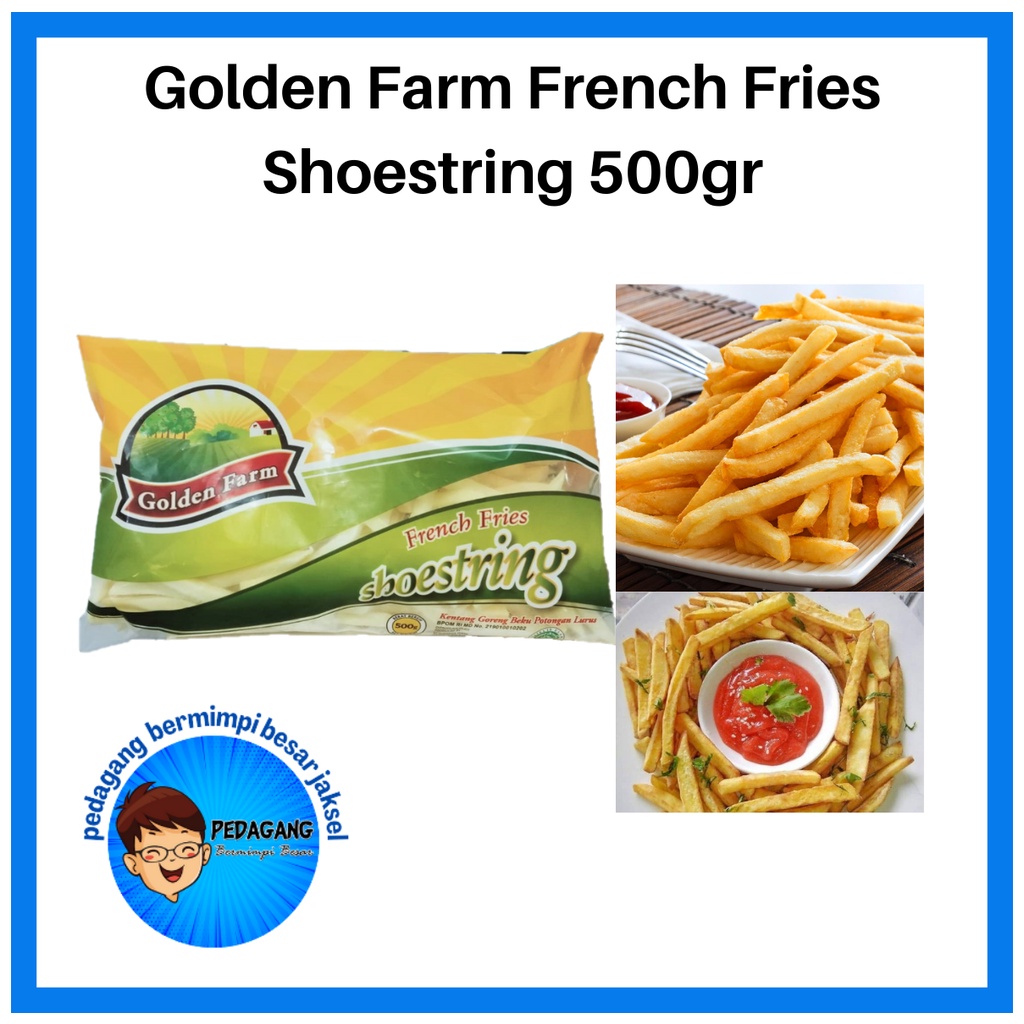 Jual Golden Farm French Fries Shoestring 500gr/ Kentang Goreng ...