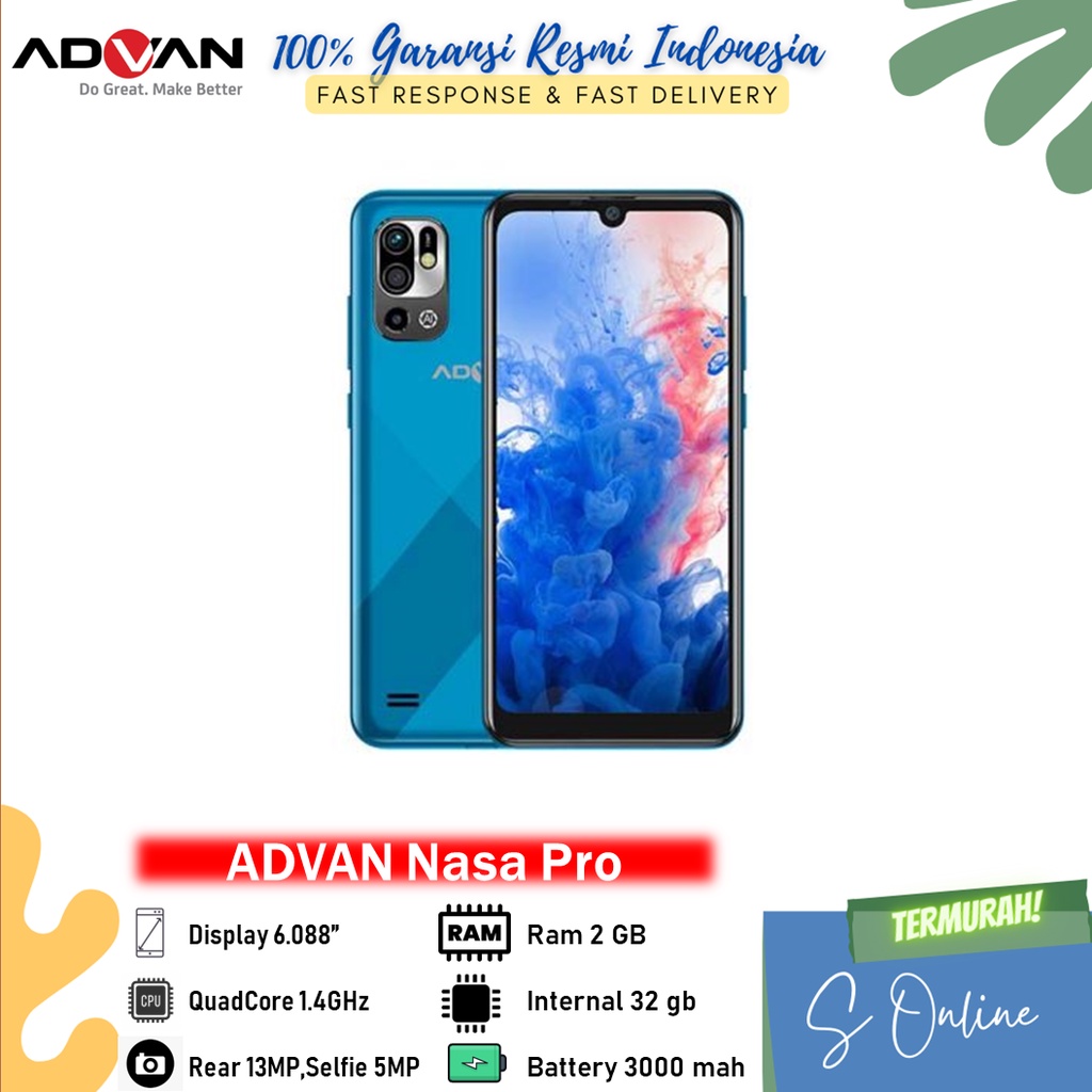 Jual Advan Nasa Pro 2/32GB - Garansi Resmi | Shopee Indonesia