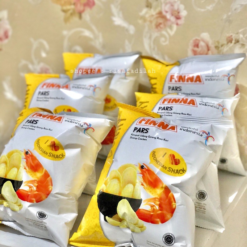 Jual SNACK KERUPUK FINNA PARS RASA CURRY 40gram / KERUPUK UDANG ASLI ...