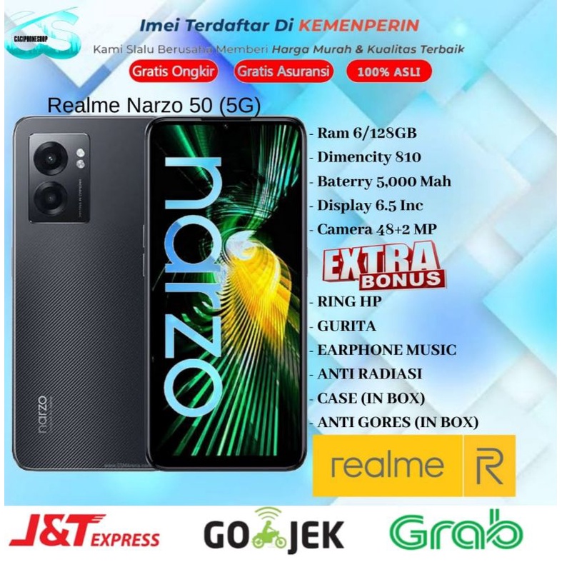 Jual Realme Narzo 50 5G Ram 6GB Memory 128GB 6/128GB Garansi Resmi 1 Tahun | Shopee Indonesia