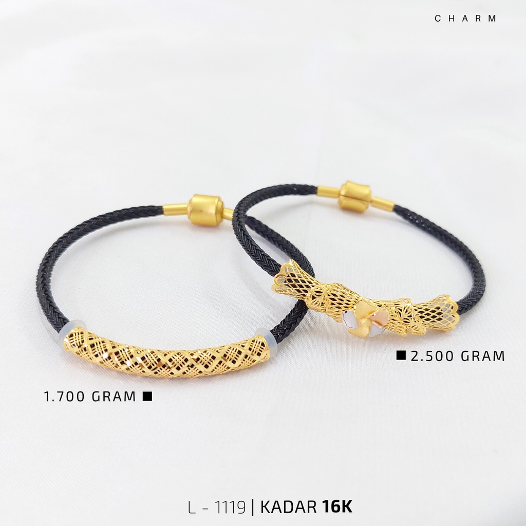 Jual GELANG CHARM PIPA MODEL BUNGA DAN KRAWANGAN (SUDAH INCLUDE TALI ...