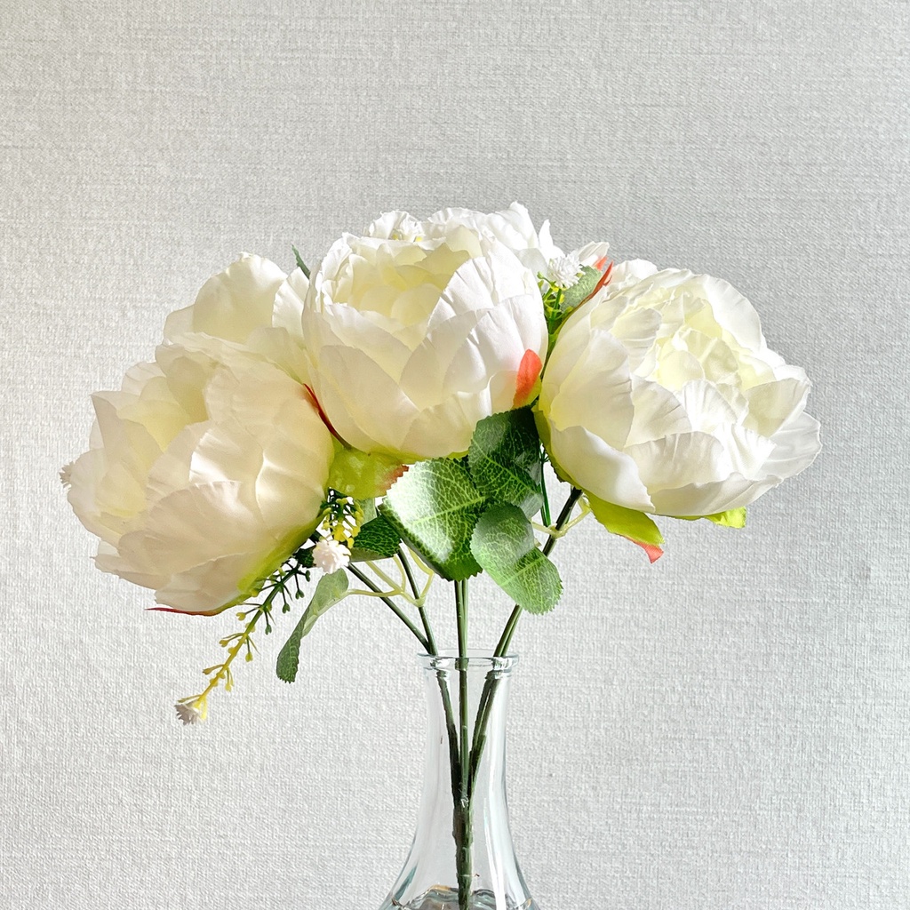 Jual 6 Tangkai Bunga Peony Big Size Premium Bunga Artificial / Bunga ...