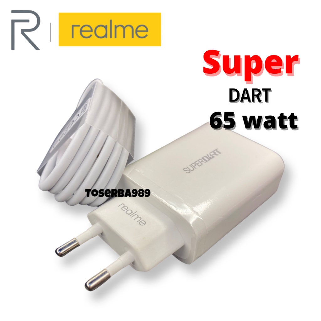 Jual Charger REALME / Casan REALME 65 W SUPER DART ORIGINAL 100% TYPE C ...