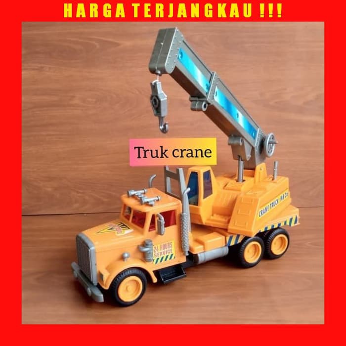 Jual Mainan Mobil Truk Crane - Mainan Miniatur Truck Kontruksi Anak ...