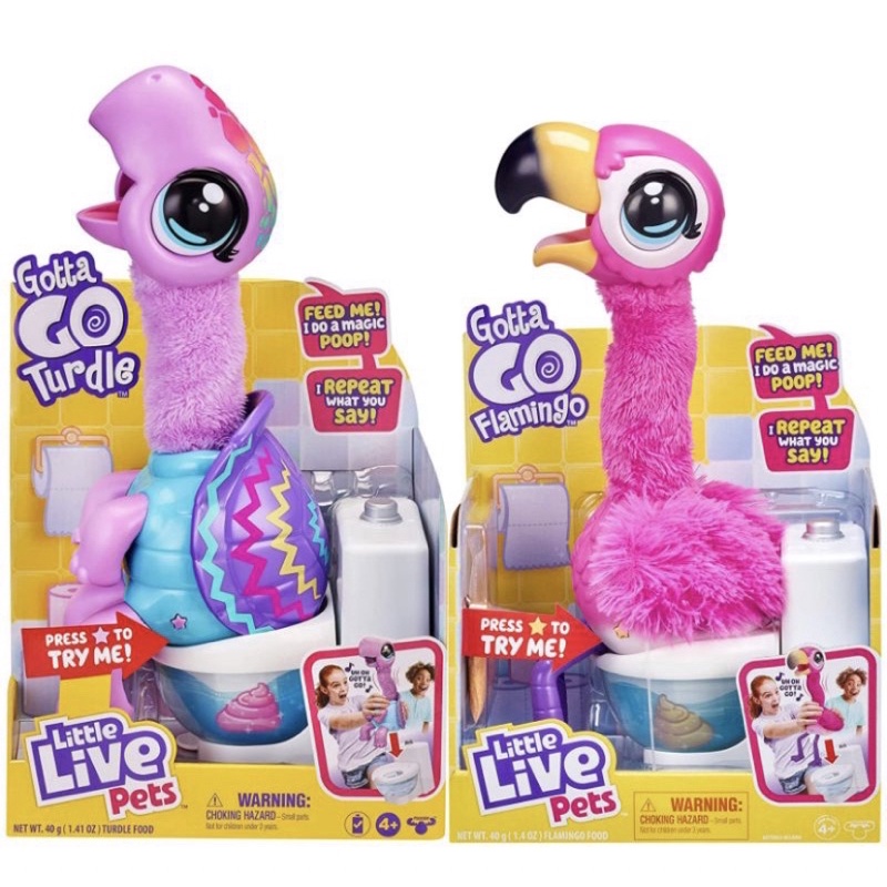 Jual Sale Mainan: Little Live Pets Gotta Go Flamingo Feed Poop Repeat ...