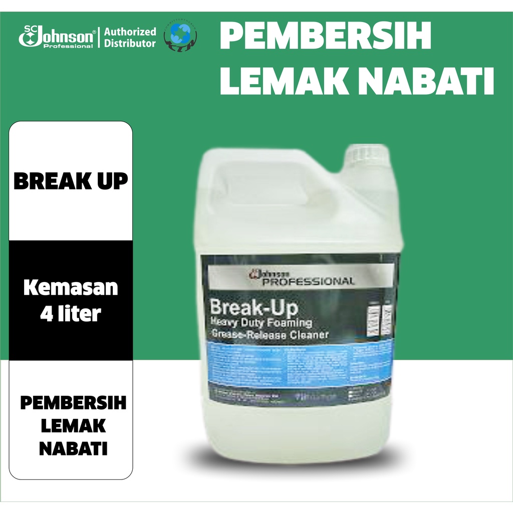 Jual SC Johnson - Break Up (Cairan Pembersih Minyak) Degreaser 4 Liter Indonesia|Shopee Indonesia