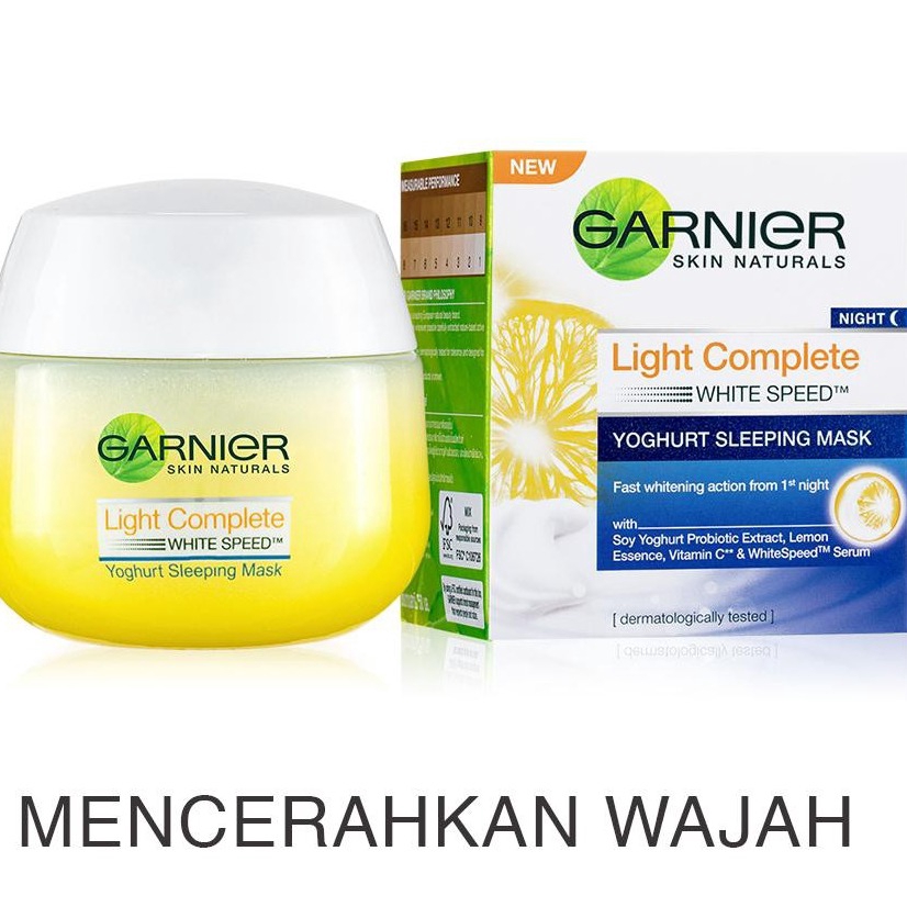 GARNIER Light Complete Yoghurt Sleeping Mask | Shopee Indonesia GARNIER Light Complete Yoghurt Sleeping Mask | Shopee Indonesia