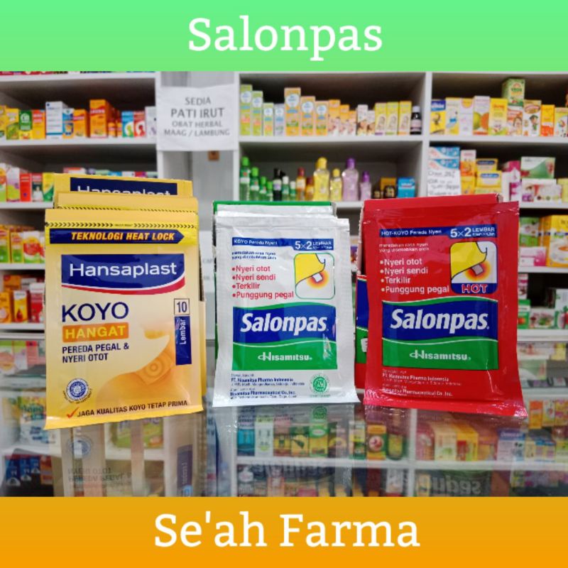 Jual Salonpas Koyo - Koyo Salonpas Biasa // Hot // Hangat 5x2 Lembar ...