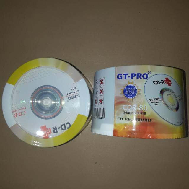 Jual CD-R GT-PRO PLUS / CD Blank GTPro Plus (50 pcs) | Shopee Indonesia
