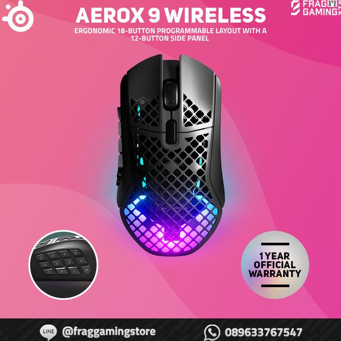 Jual Aerox 9 Wireless Ultra-Lightweight MMO/MOBA Mouse | Shopee Indonesia
