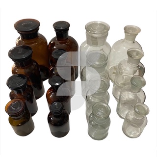 Jual SaranaPeraga - Botol Reagen Kaca Coklat / Bening Mulut Lebar ...