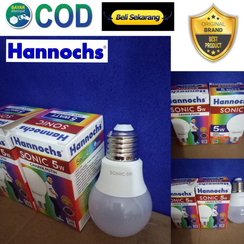 Jual Lampu LED Hannochs Sonic 5W Cahaya Putih bergaransi Lampu LED ... Jual Lampu LED Hannochs Sonic 5W Cahaya Putih bergaransi Lampu LED ...